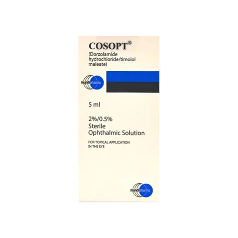 Cosopt Eye Drops 5 Ml Alsultan Pharmacy