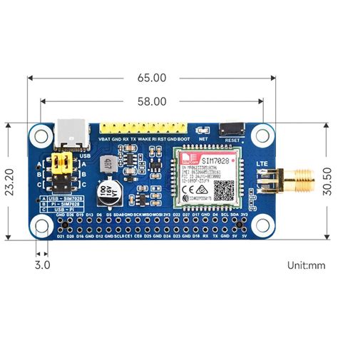Sim7028 Nb Iot Hat For Raspberry Pi The Pi Hut