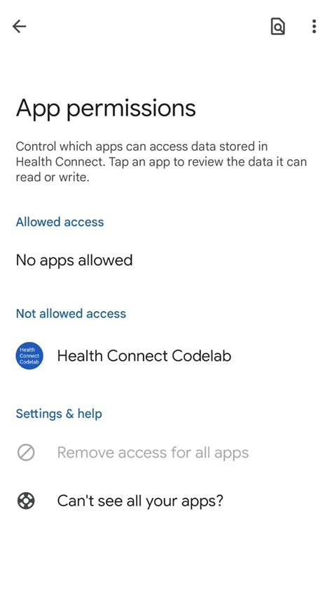 您的第一个健康数据共享集成应用 Android Developers