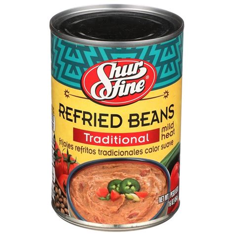Shurfine Traditional Mild Heat Refried Beans 16 Oz Delivery Or Pickup