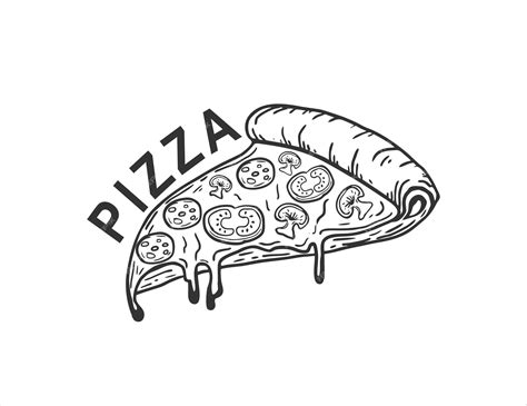 Premium Vector Hand Drawn Pizza Slice Illustrations On White Background Banner Elements