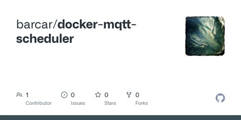 github barcar docker mqtt scheduler