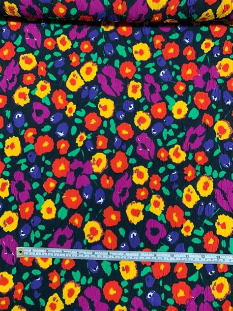 Swiss Floral And Ruched Printed Cotton Jacquard Multicolor Fabrics