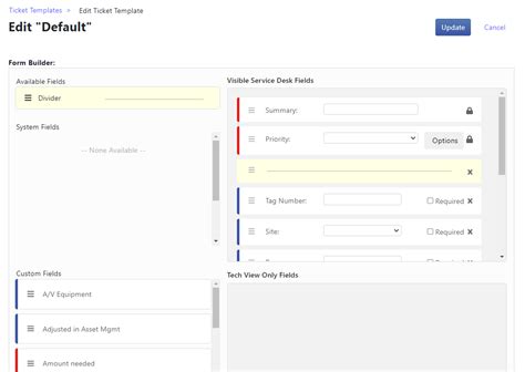 Working With Ticket Templates Frontline Inventory And Help Desk Management