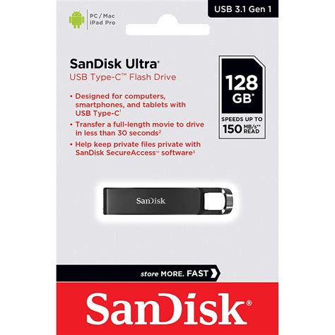 Original Sandisk Ultra 128gb Type C Usb 31 Flash Drive Sdcz460 128g