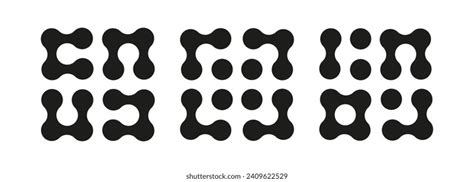 Connected Dots Vector Signs Metaball Icon Stock Vector Royalty Free 2409622529 Shutterstock