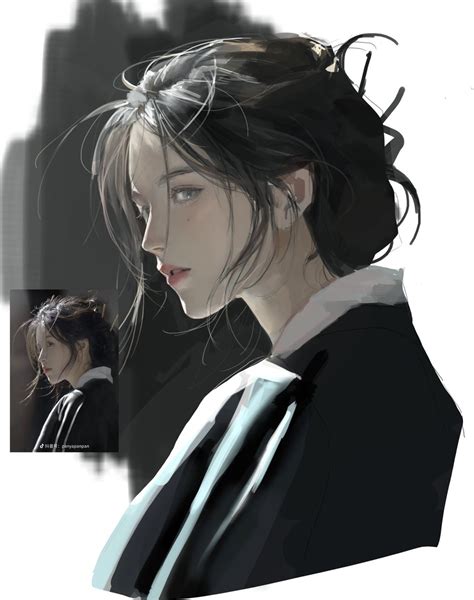 「얼굴 ~~모작모작모작 」hanaのイラスト