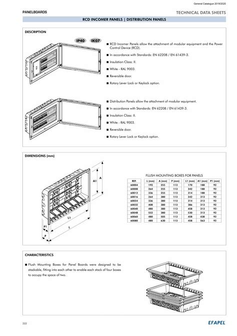 Pdf Panelboards Technical Data Sheets Dokumentips