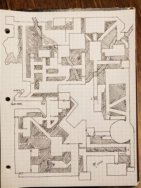 Map Generated Using The Random Dungeon Generator In The Dmg Radnd