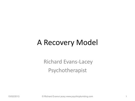 The Recovery Model Pptx