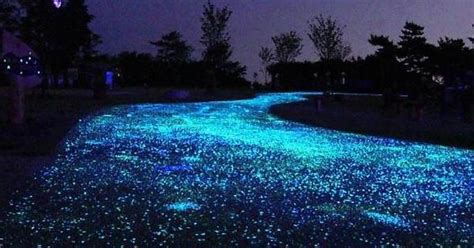Glowstone Mixed In With The Cement Or Concrete To Make This Glow In The Dark Driveway Imgur