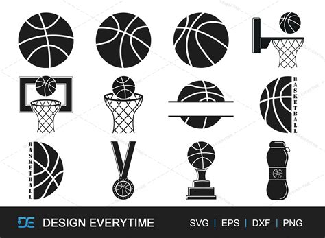 Basketball Silhouette Svg Bundle Graphic By Designeverytime · Creative