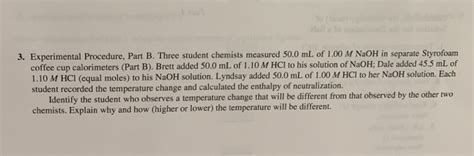 Solved Experiment Prelaboratory Assignment Calorimetry Chegg