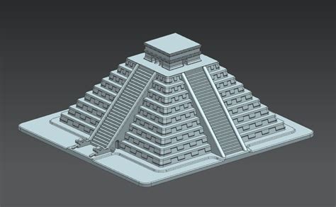 El Castillo Chichen Itza 3d Model Cgtrader