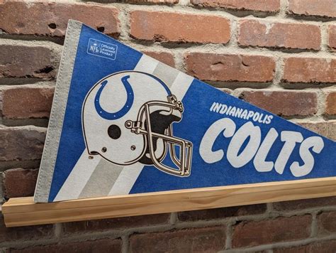 1980s Indianapolis Colts Nfl Large Vintage Pennant Authentic Sports