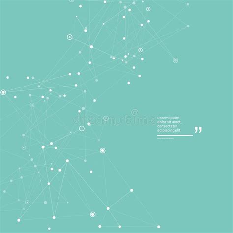 Vector Polygonal Design With Connecting Dots And Lines Concept Plexus Technical Background