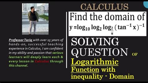 calculus in 5 months on linkedin find the domain of logarithmic