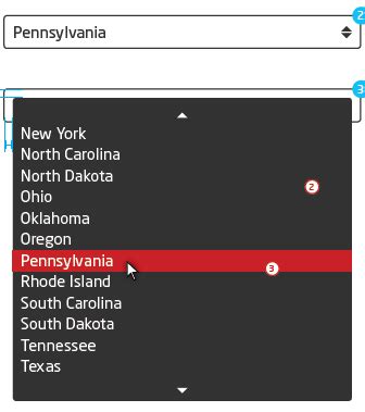 Javascript Select Drop Down And Styling It S Options Stack Overflow
