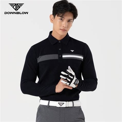 다운블로우 남자 골프 웨어 카라 티셔츠 골프웨어 남성상의 이랜드몰