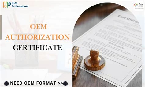 Oem Authorization Certificate Guide Free Format And Template