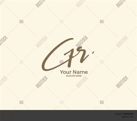 G R Gr Initial Logo Vector And Photo Free Trial Bigstock