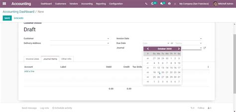 customer invoice to payments odoo 14 enterprise edition book accounting