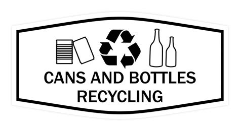 Recycle Cans And Bottles Sign Printable Printable Free Templates