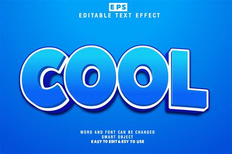 Cool 3d Editable Text Effect Vector Graphic By Truevector · Creative