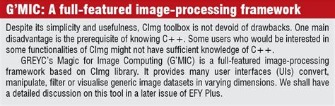 cimg a powerful c library for image processing buyer s guide