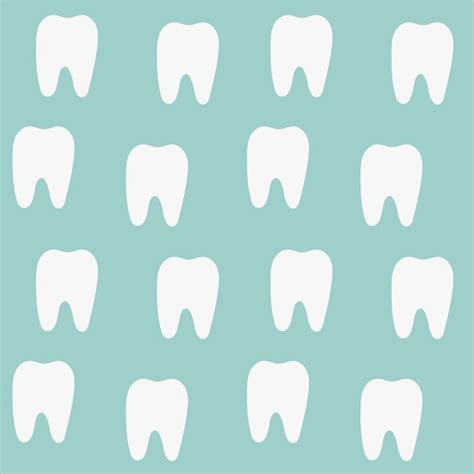 Seamless Pattern With White Teeth Dental Seamless Pattern Background