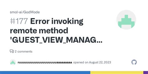 Error Invoking Remote Method Guestviewmanagercall Error Script Failed To Execute This