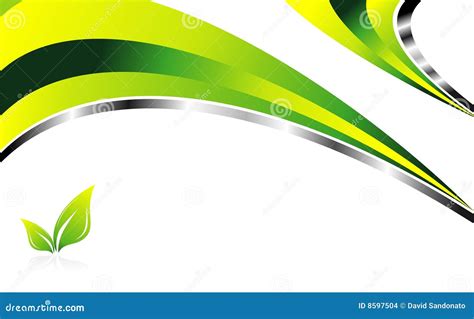 Environment Green Background Stock Vector Illustration Of Leaves