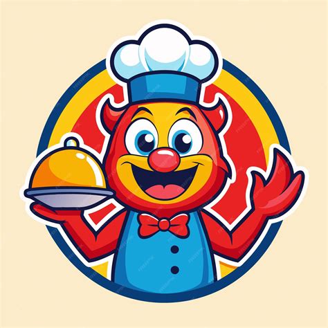 Cheerful Monster Chef Mascot Premium Ai Generated Vector