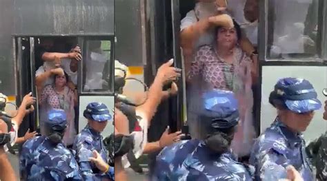 Neta Dsouza Was Seen Spitting On The Policemen During The