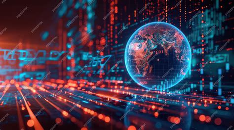 Illustration Depicting Data Analytics In 3d Premium Ai Generated Image