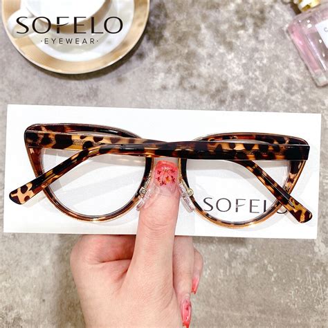 Leopard Cat Eye Prescription Glasses Frame Women O Vicedeal