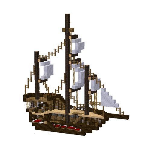 Minecraft Pirate Ship Schematic