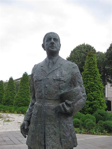 Statue Of General De Gaulle In Nantes Editorial Photography Image Of