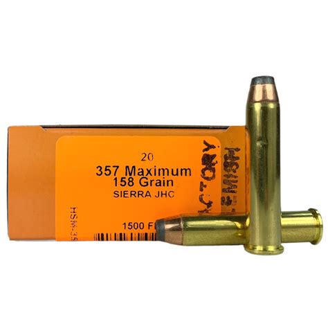 Hsm Factory Blemished 357 Maximum 158 Gr Jacketed Hc