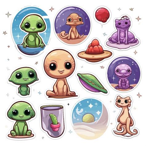 Premium Ai Image Alien Sticker Pack
