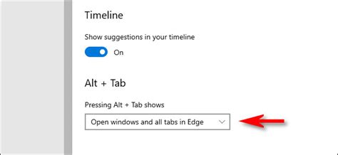 how to remove edge browser tabs from alt tab on windows 10