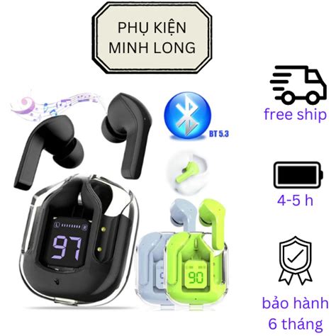 Tai Nghe Bluetooth Ky Mini C Led Hi N Th Ph N Tr M Pin Shopee Vi T Nam