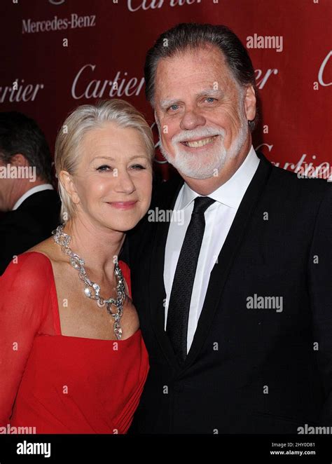 Helen Mirren And Husband Taylor Hackford Attending The 2013 Palm