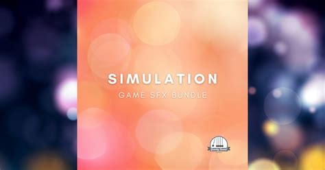 Simulation Game Sfx Bundle Audio Sound Fx Unity Asset Store