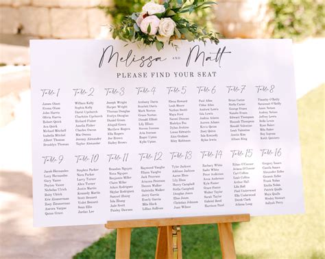 Wedding Seating Chart Floor Plan
