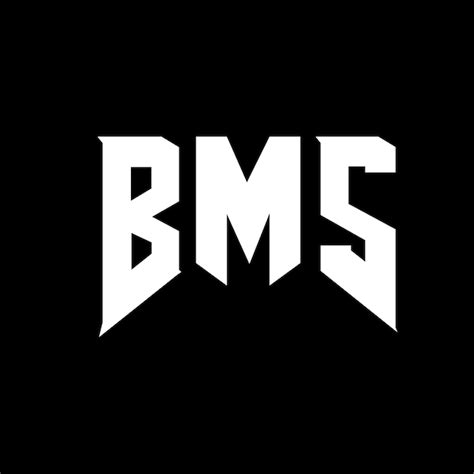 Premium Vector Bms Letter Logo Design For Technology Company Bms Logo
