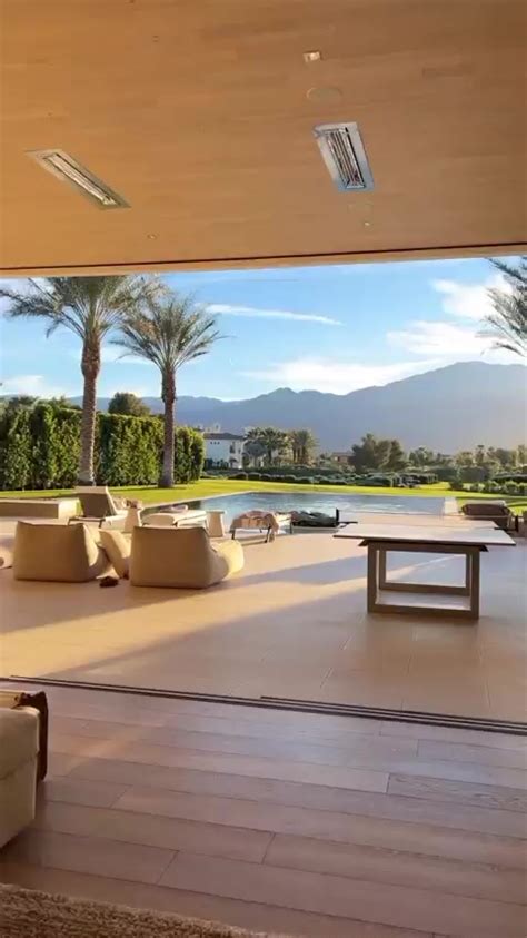 Kourtney Kardashian Shows Off White Rose Bushes Gazebo And Huge Pool