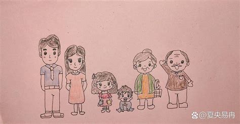 二年级儿童画全家福怎么画（共19张）儿童画图片大全
