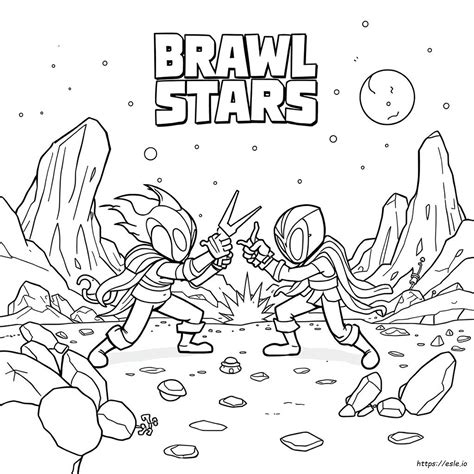 Brawl Stars Kolorowanki Emz