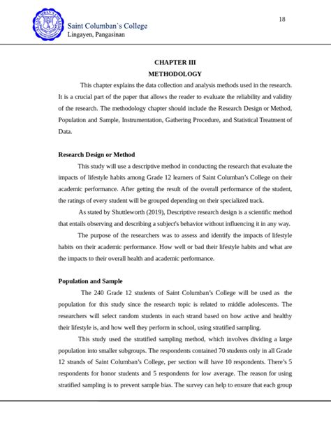 Chapter 3 Methodology Download Free Pdf Mean Statistics